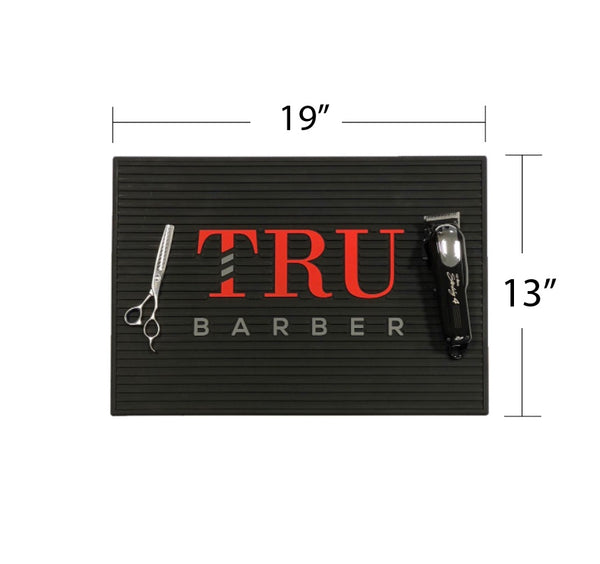 Barber Mat- Black/Red - TRUBARBER Official