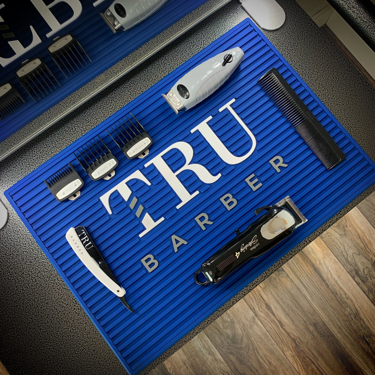 Barber Mat- Blue - TRUBARBER Official